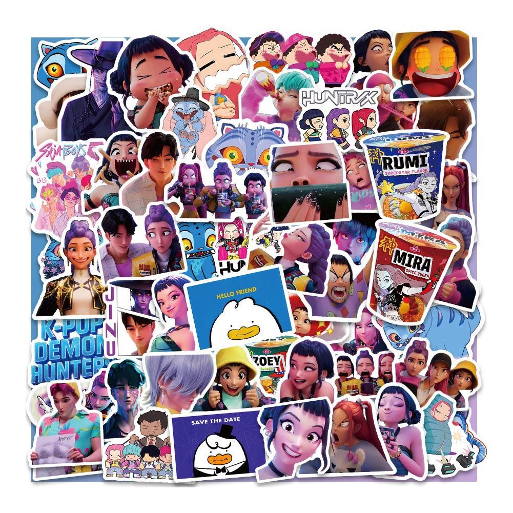 K-pop Demon Hunters Stickers Waterproof Vinyl Decals Stickers Zoey Mira ...