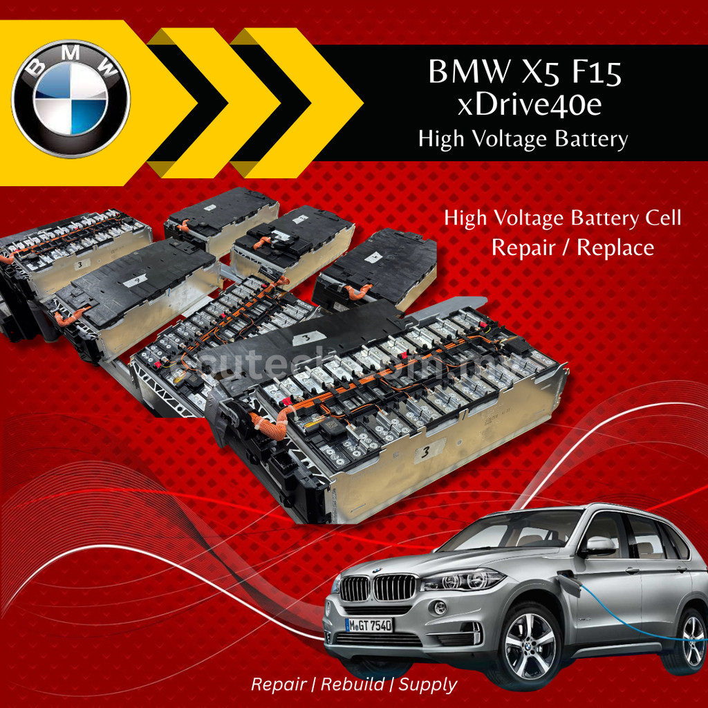 BMW X5 F15 xDrive40 HYBRID HIGH VOLTAGE BATTERY CELL REPAIR REPLACE ...