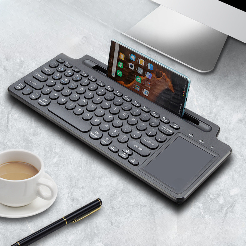 Wireless Bluetooth Keyboard Smart Touchpad Keyboard 2.4G Connection for ...