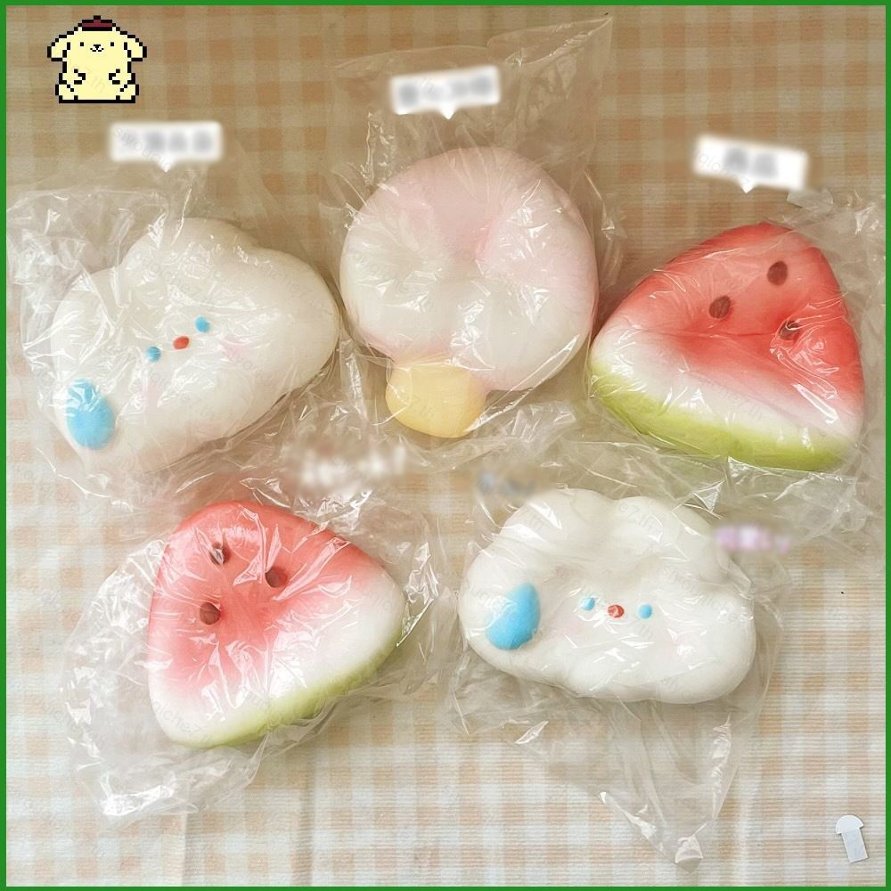SY Cute Cloud Marshmallow Fruit Squishy Toy Soft Slow Rebound Stress ...