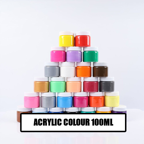 Acrylic Paint Set Acrylic Colour 100ml for Art Painting Canvas Painting ...