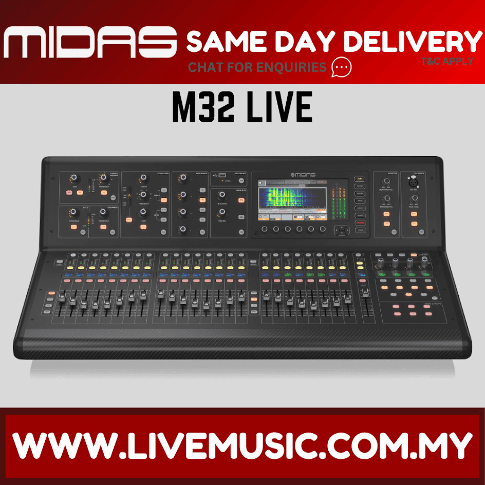 Midas M32 LIVE 40-channel Digital Mixer for Live Performance and Studio ...