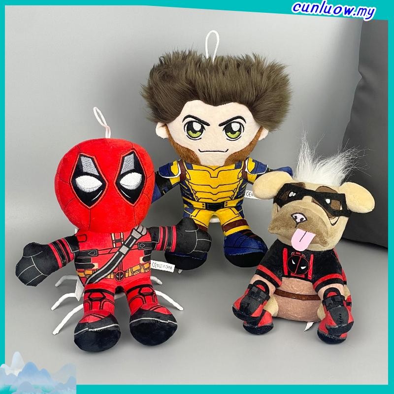 New Dogpool Plushie Deadpool Wolverine Plush Red Spider Mans Stuffed ...