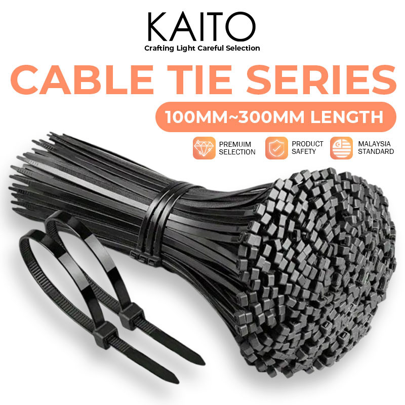 Cable Ties Nylon Wire 4/6/8/10/12 Inches 100pcs Pengikat Wayar Kabel ...