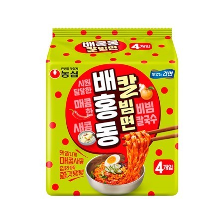 NONGSHIM Baehongdong Kalguksu Bibim Noodle (128g x 4p) | Shopee Malaysia