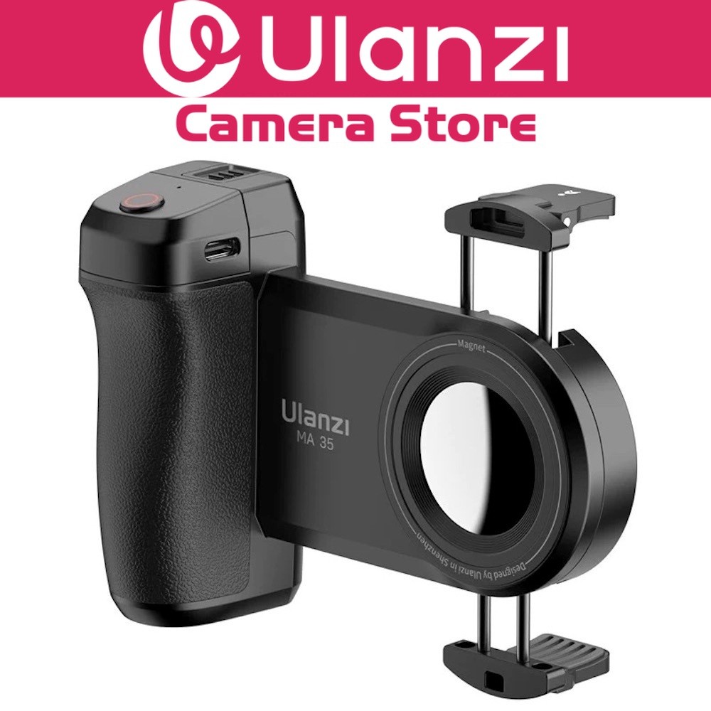Ulanzi MA35 Bluetooth Remote Shutter Magnetic Phone Holder Clip ...