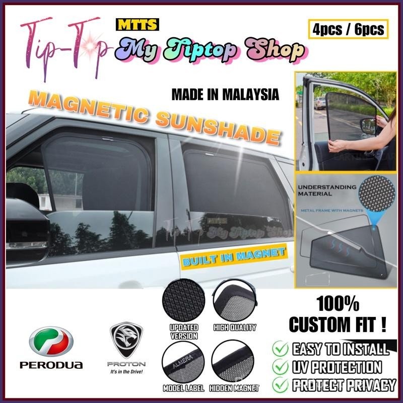 Magnetic Sunshade Perodua Myvi Axia Viva Alza Bezza Kancil Kelisa Aruz ...