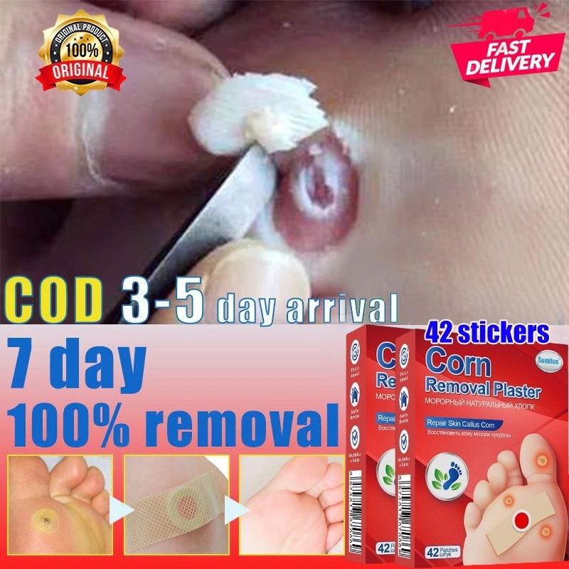 Foot corn removal patch Foot corn caps Corn medicated plaster 1 box/42 ...