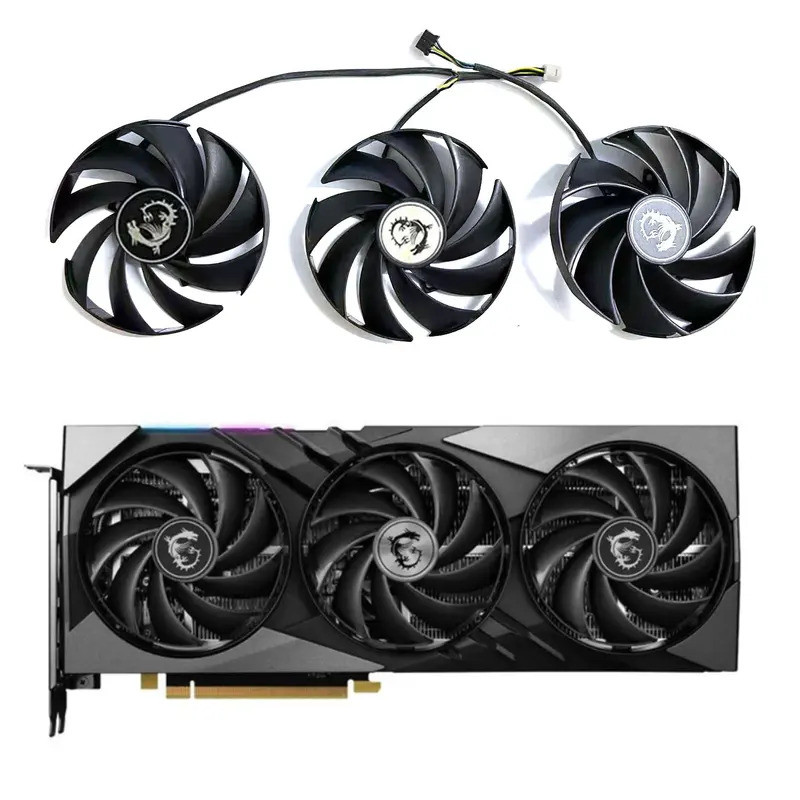 New 87MM 4PIN PLD09210B12HH RTX 4060 4070 GPU fan for MSI GeForce RTX ...
