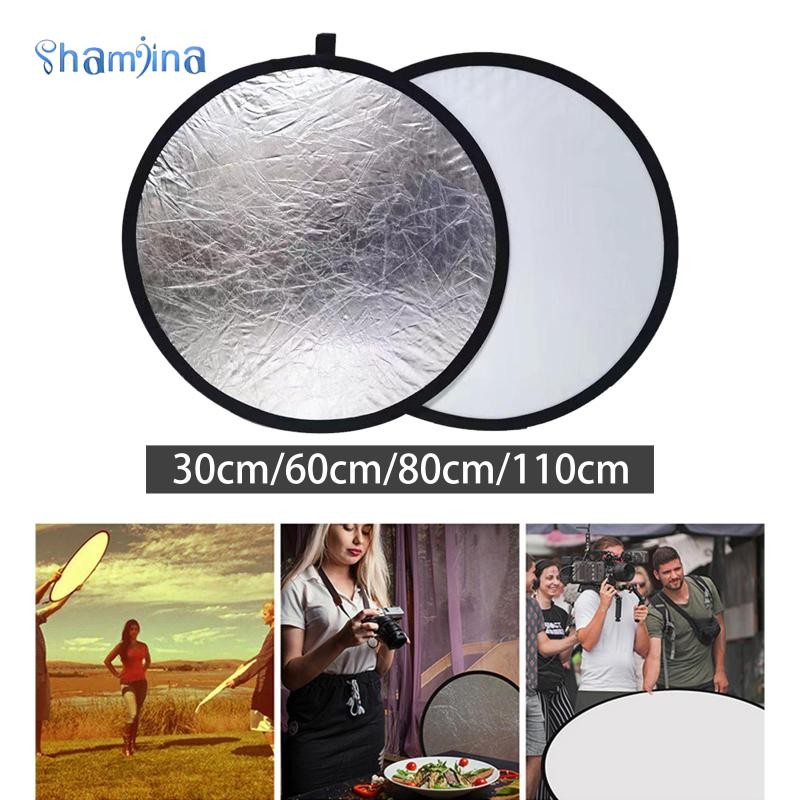 [Shamjina] 2 in 1 Light Reflector Light Round Photography Reflector ...