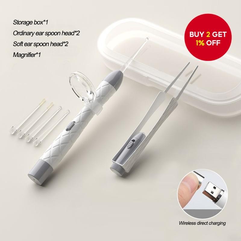 Electronic Ear Tweezer Charging Ear Cleaning Set - Tool for Removing ...