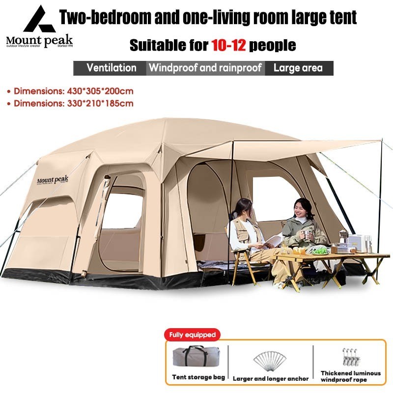 Mountpeak khemah unta Camel tent besar5 812 Person Large Camping Tent ...