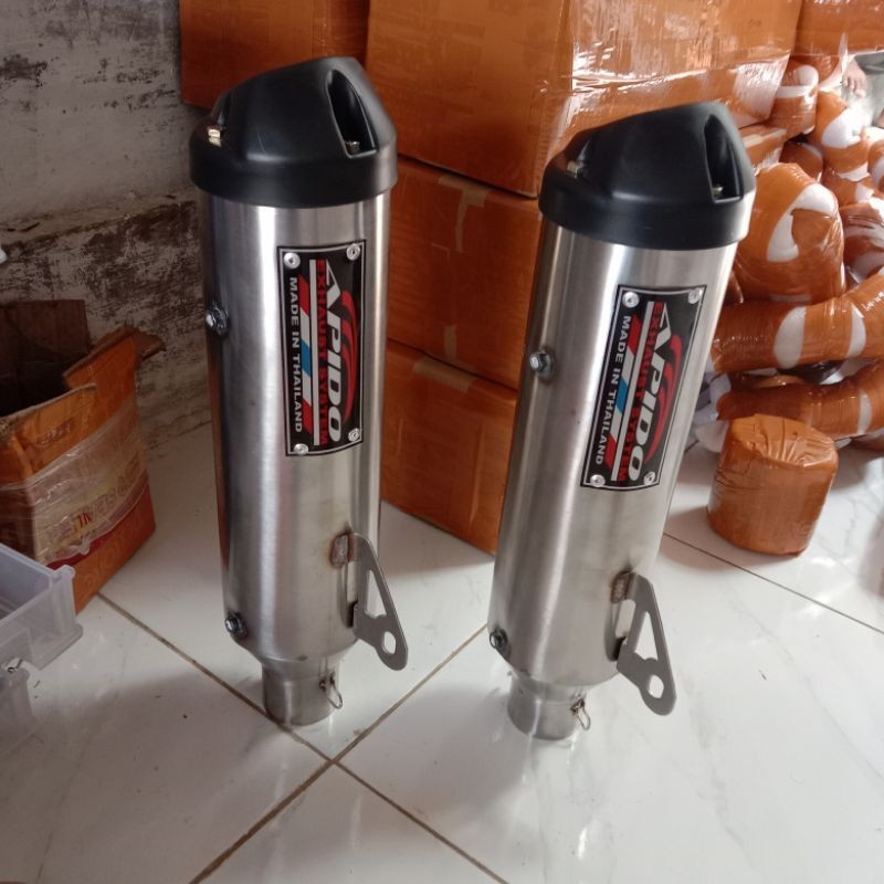 A1 Apido Canister 51mm Open specs pipe Raider 150 Carb Tmx 155 Mio i ...