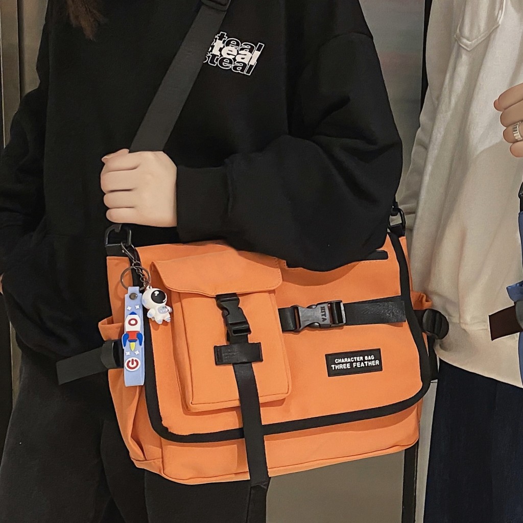 Street Wear Messenger Bag Men Japanese Style Functional Tooling Bag ...