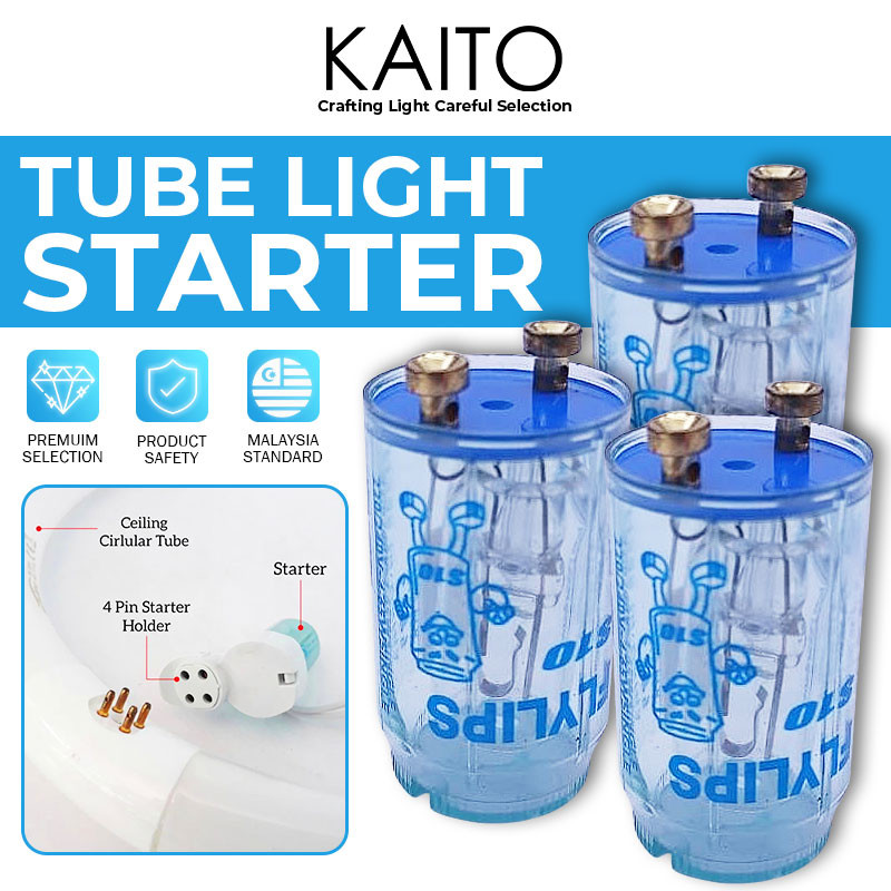 FLYLIPS S10 Starter S10 Fluorescent Bulb TLD Safety Starter/LED Tube ...