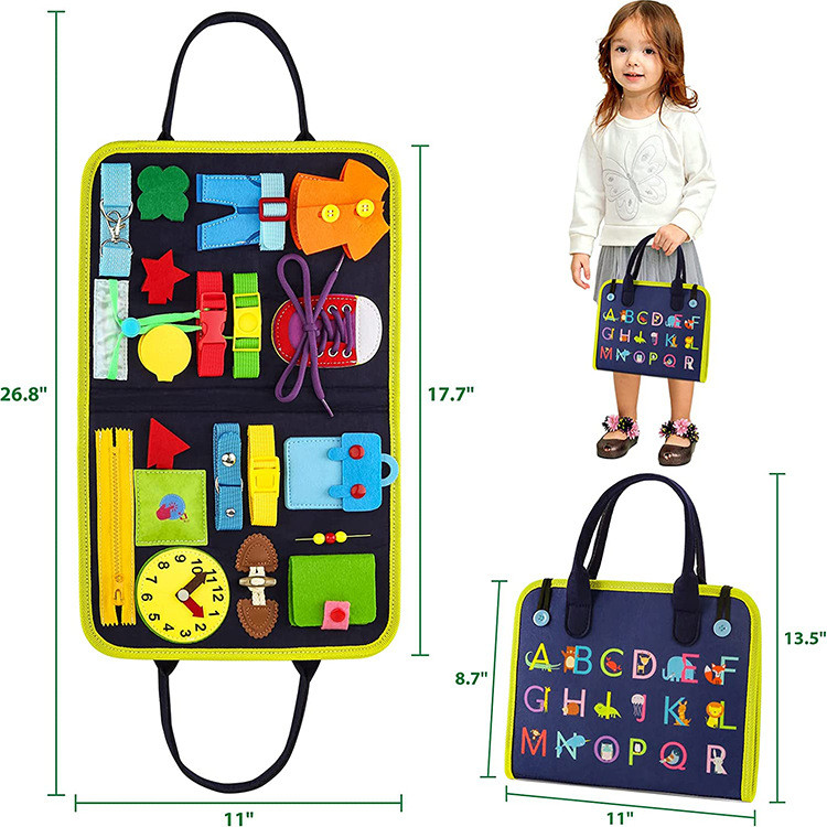 Felt Learning Board Dressing Board Preschool Enlightenment Puzzle Felt ...