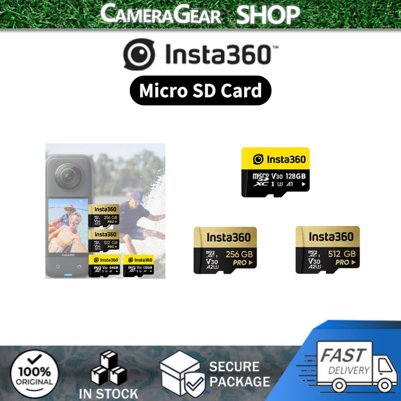 Insta360 Micro SD Card 128G/256G/512G/1TB High Speed Memory for Go ...