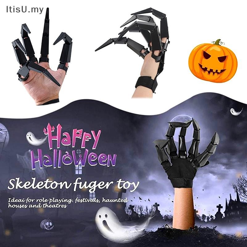 [ItisU] 1Pc/Pair Halloween Articulated Fingers Scary Fake Fingers ...