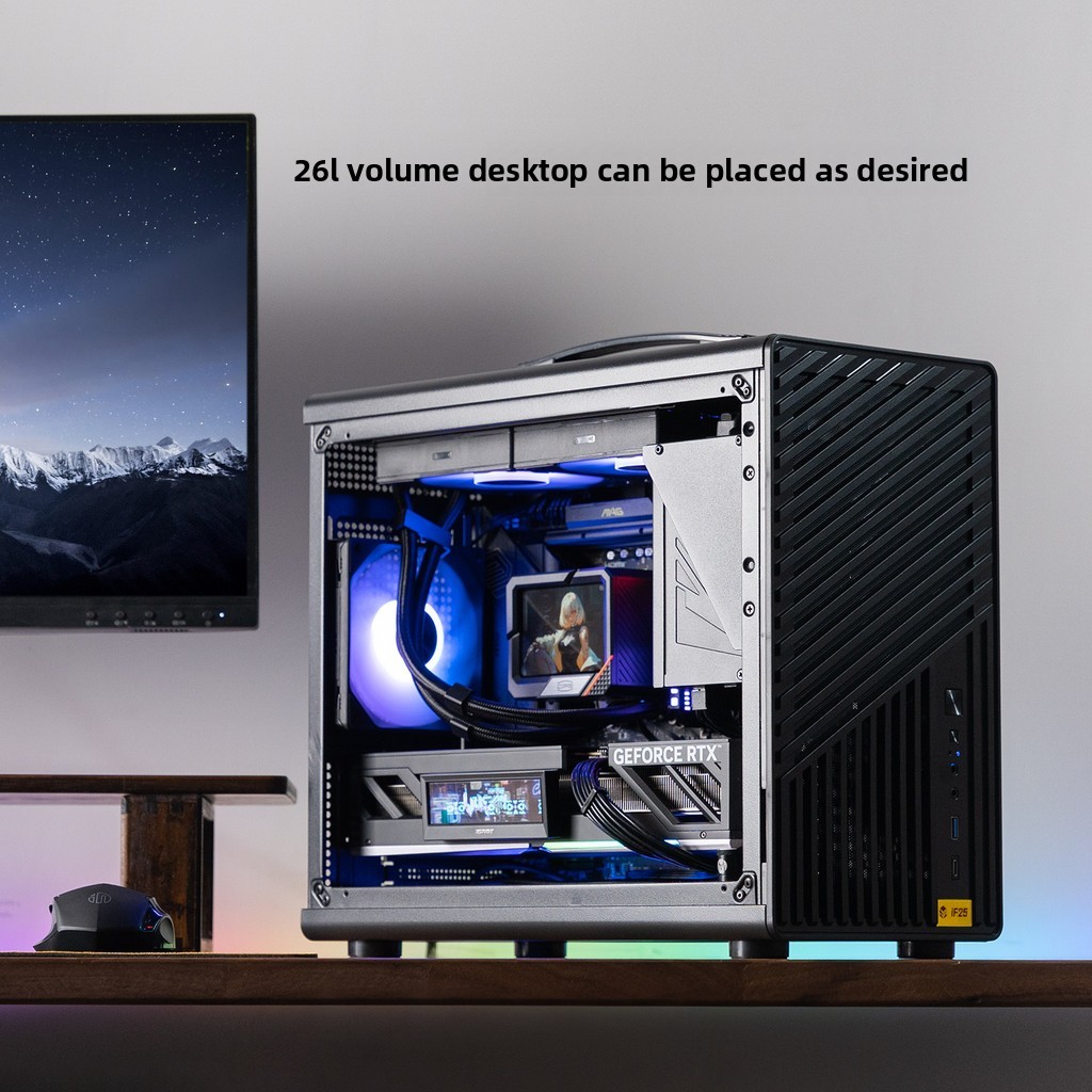 cpu case gaming matx pc casing transparent casing case Portable ...
