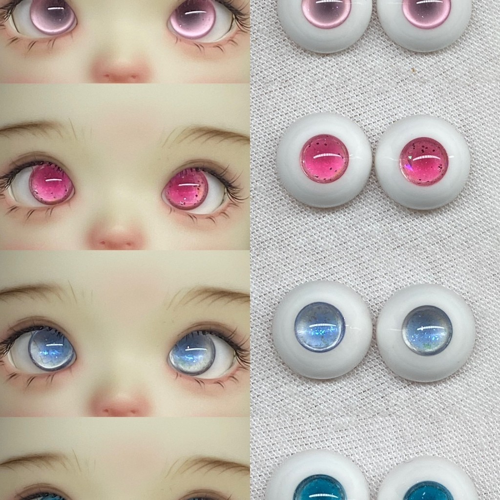 Bjd Eyeballs High-Value Imitation Glass Plaster Eye 12/6mm 16/8mm | Shopee Malaysia