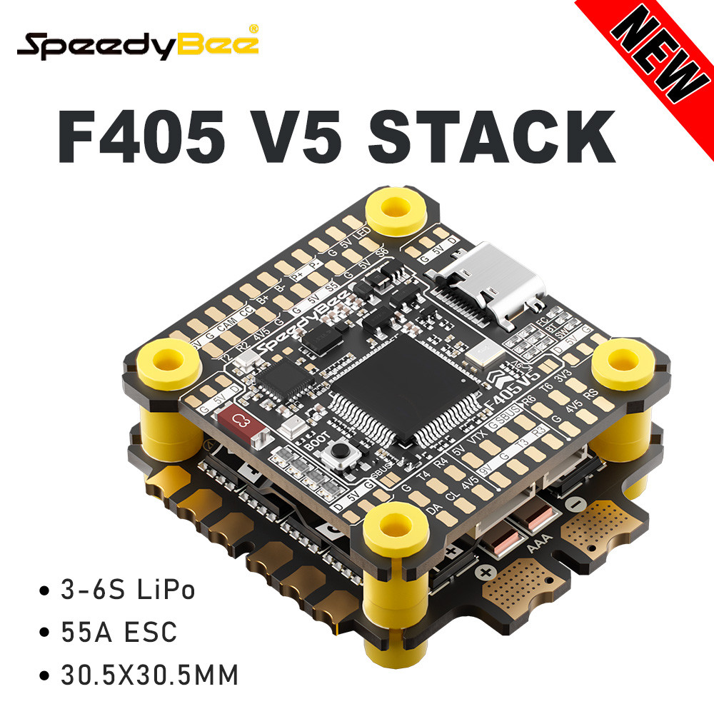 SpeedyBee F405 V5 Stack F405 V5 FC 55A ESC 3-6S 30.5x30.5mm For ...