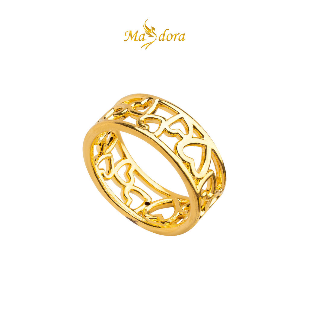 MASDORA 916 Gold Ring Rings Cincin Emas ~ HG Love Universe Band (EMAS ...