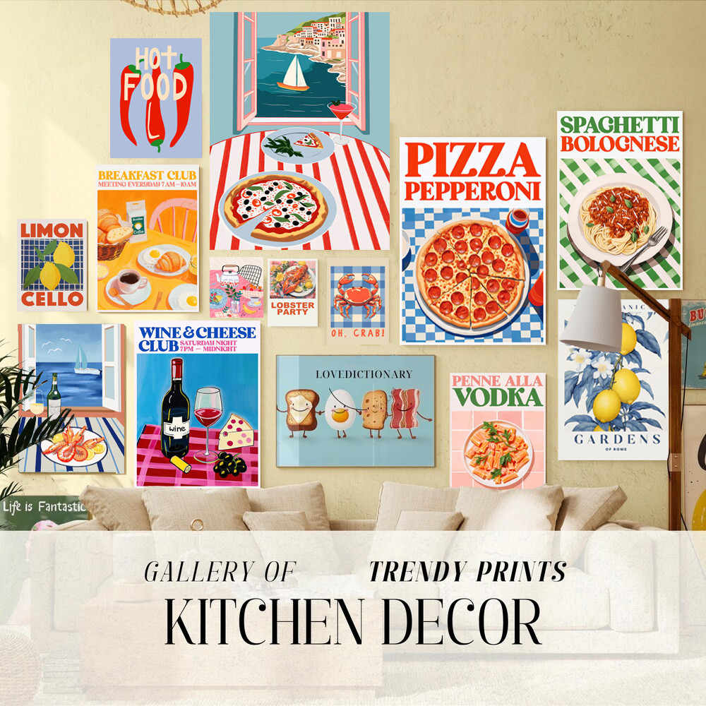 Kitchen Food Cocktails / Paint by Numbers / Wall Art Painting / Canvas ...