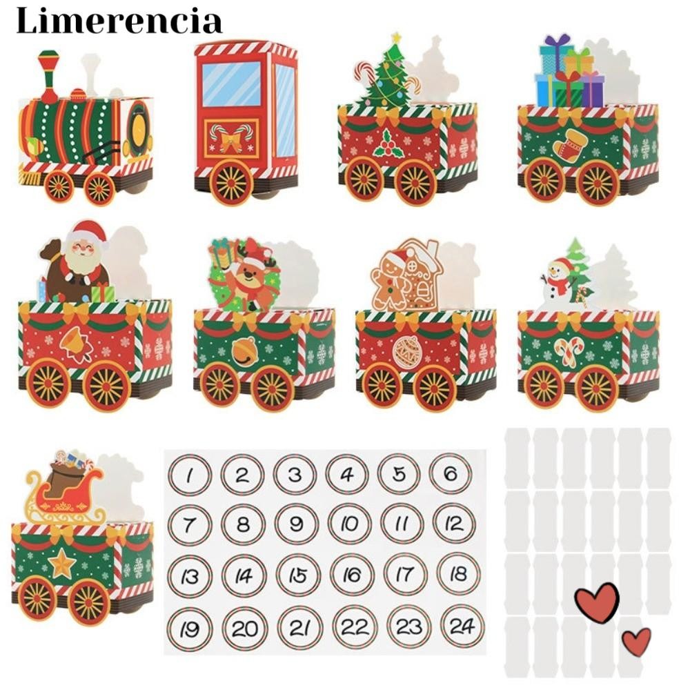 LIMERENCIA Christmas Advent Calendar, Paper Train Advent Calendar ...