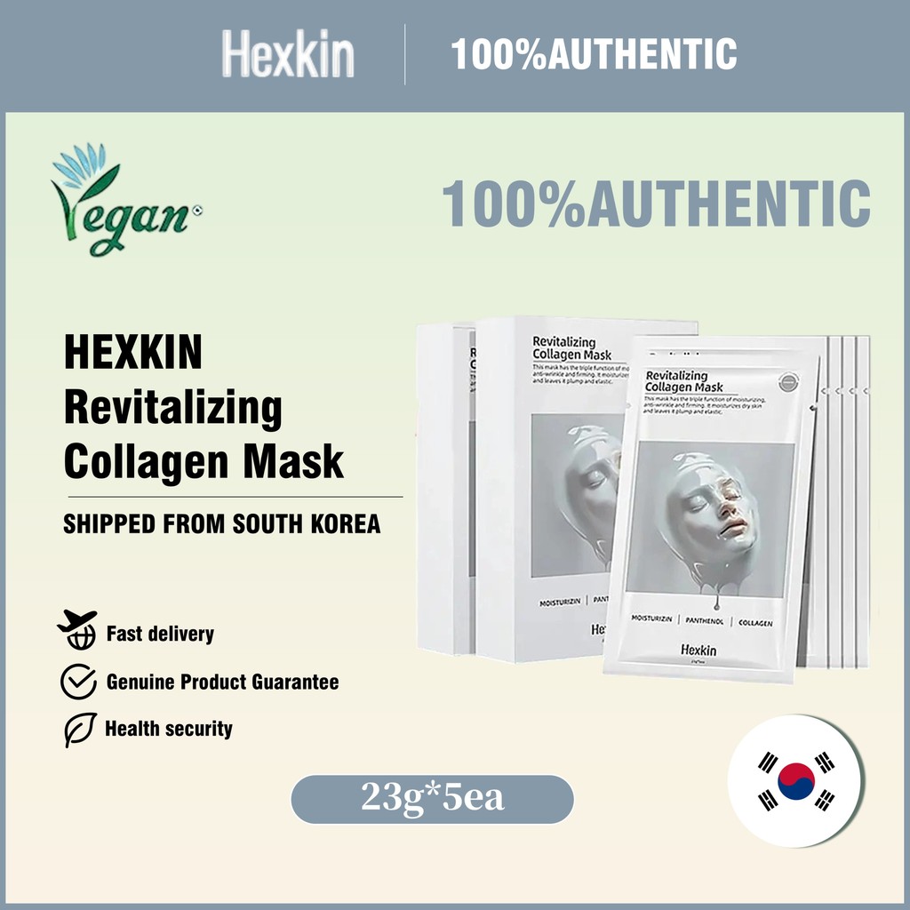 [HEXKIN] Revitalizing Collagen Mask (23g*5ea) | Shopee Malaysia