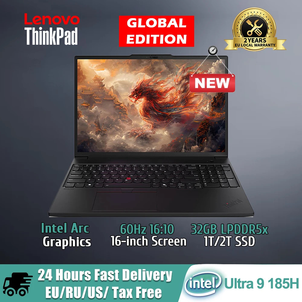 Komputer riba Lenovo Thinkpad P16s Intel Core Ultra 9-185h Intel Arc ...