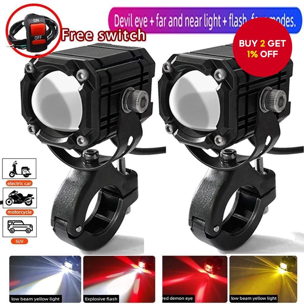 2PCS Motorcycle LED Light Strips - Waterproof Mini Running Lights with ...