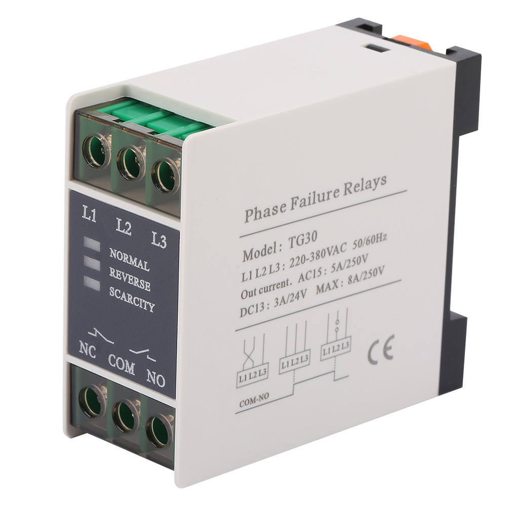 3Phase Sequence Relay Phase Failure Protection 220380VAC Industrial ...