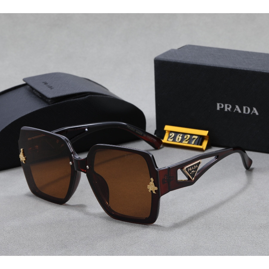PRADA Fashion Large Frame Sunglasses New Color Classy All-Match ...