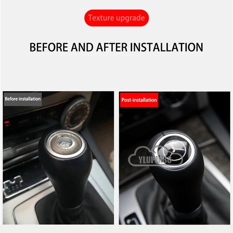 Car Gear Lever Decoration Shifter Head Emblem Sticker For Mercedes Benz ...