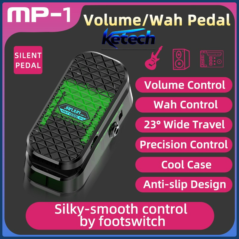 JAMJUM MP-1 Volume/Wah Pedal Precision Wah Tone with Noise-Reduction ...