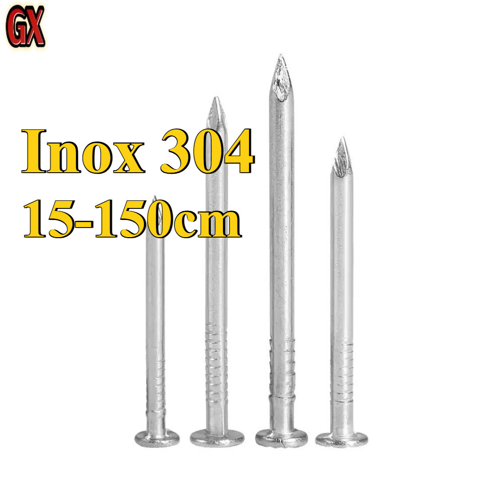 304 Stainless Steel Nails | Inox 304 Nails 15 - 150cm | Heavy - Duty ...