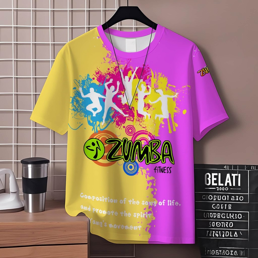 Zumba Dance T-Shirt - Fully Sublimated Design for Plus Size Women ...
