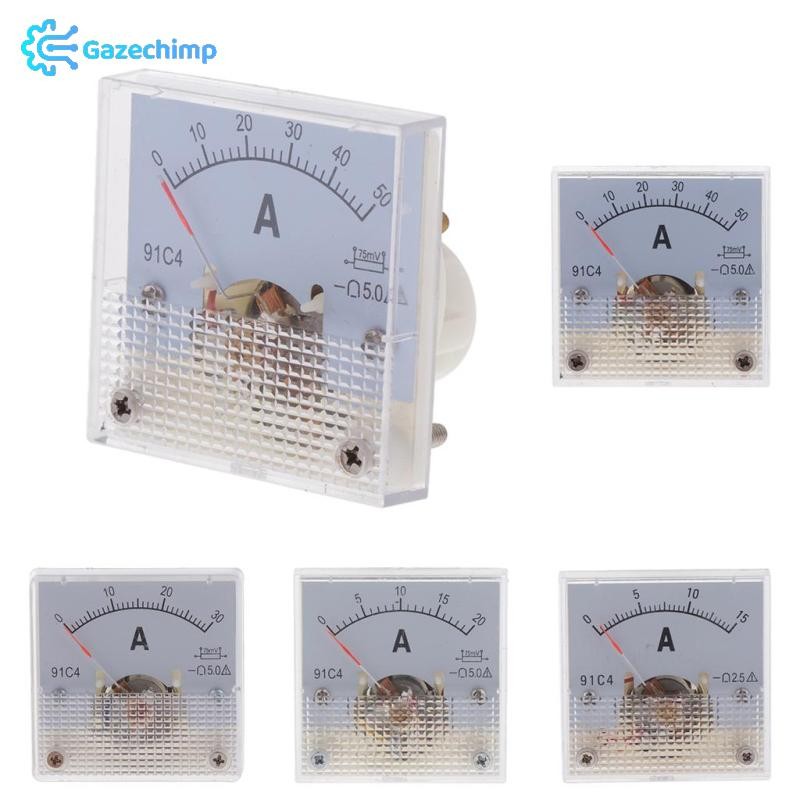 Gazechimp Analog Current Panel Ammeter for Circuit Testing, 5A To 0-50A ...