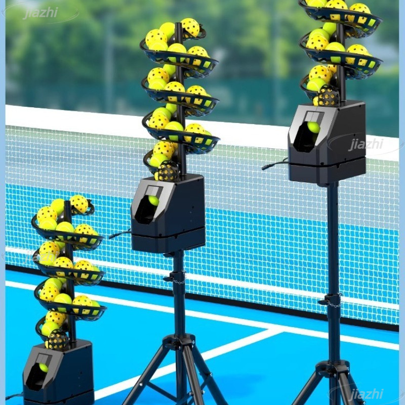 Tennis Pickleball Remote Control Throwing Machine, Self-service Serving ...