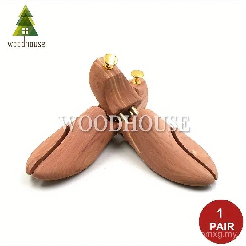 Adjustable Red Cedar Shoe Tree for Men & Women - Dual-Section Wooden ...