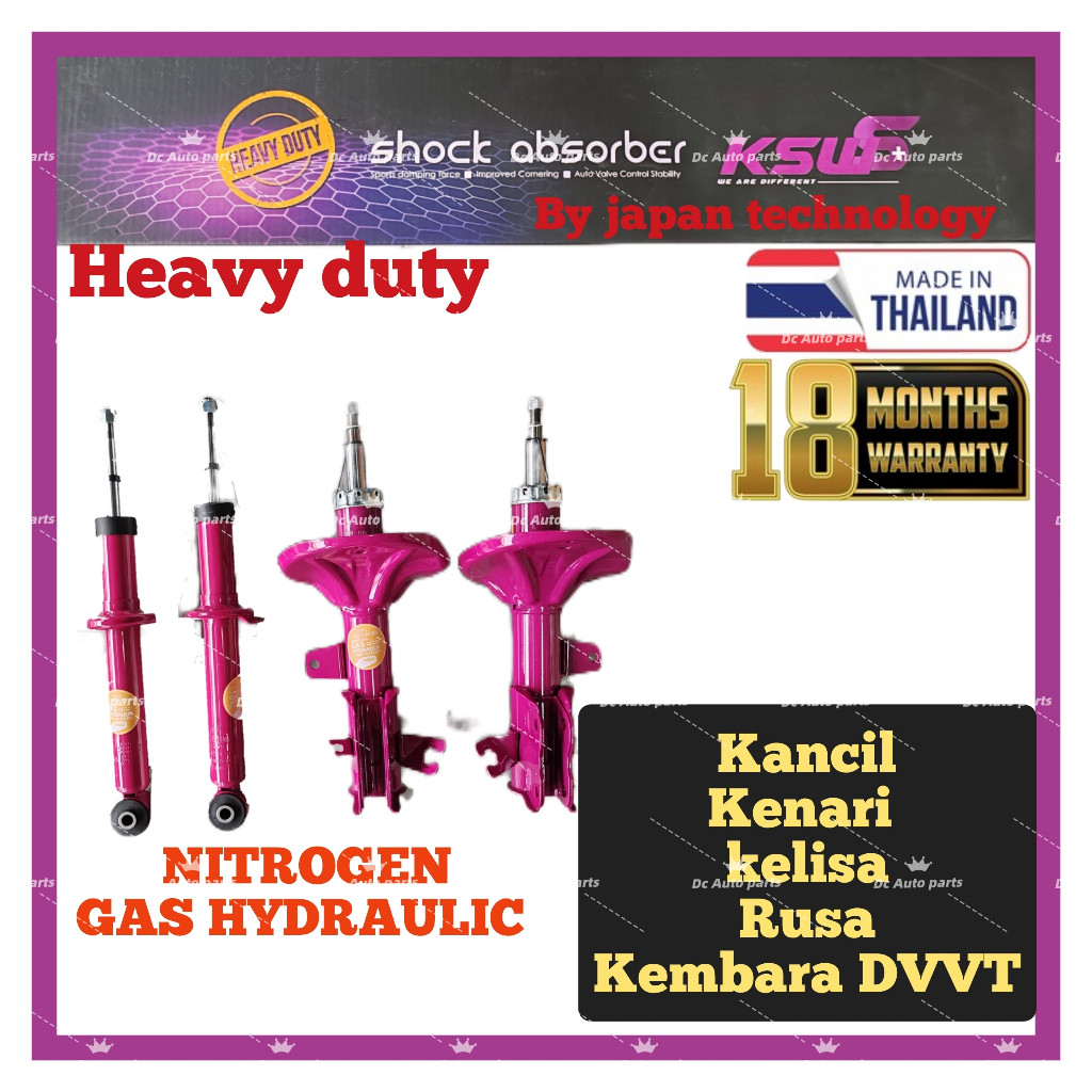 (WARRANTY 18 MONTH) THAILAND KSW HEAVY DUTY SHOCK ABSORBER PERODUA ...