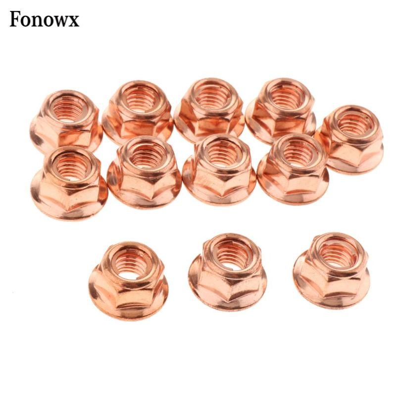 [AbabixaMY] 12X M8 Copper Flashed Exhaust Manifold 8mm Nut -High ...