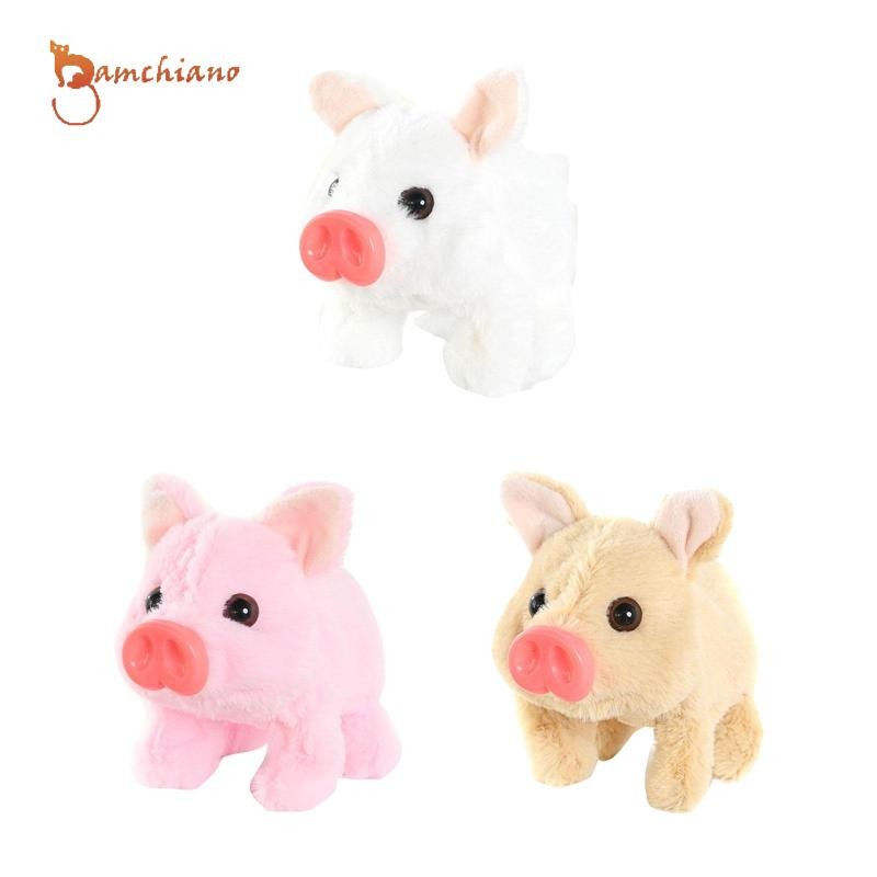 gamchiano Electric Plush Pig Toy Interactive Animated Realistic ...