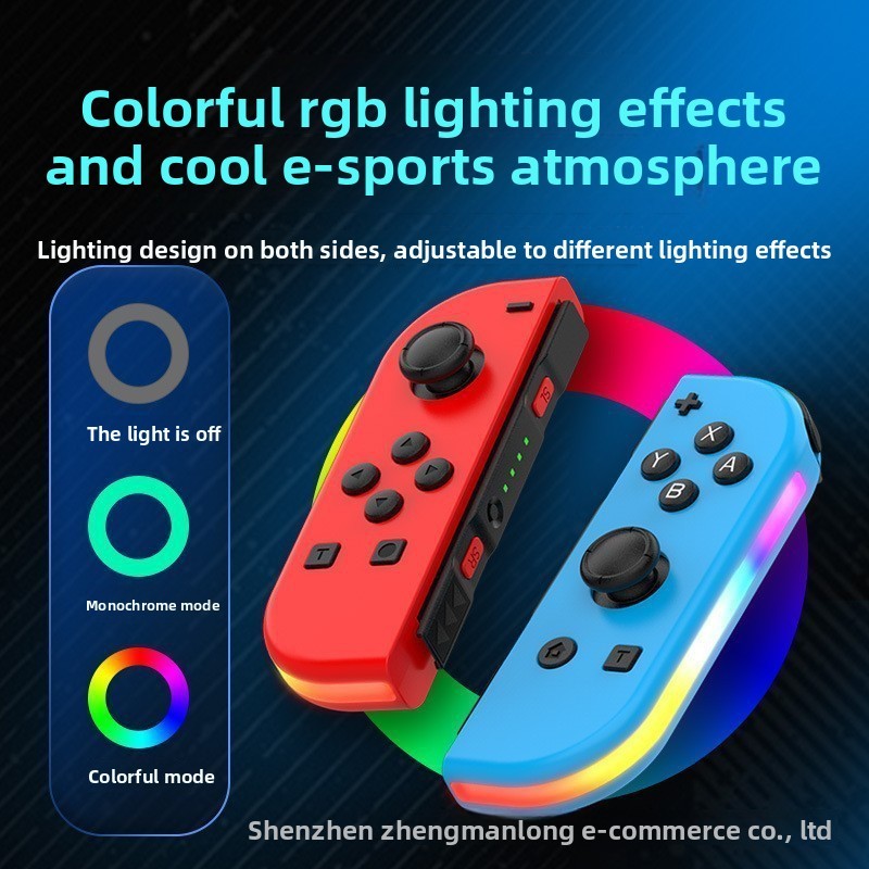 Switch Joy-Con Left & Right Game Controllers | Vibrant RGB Lighting ...