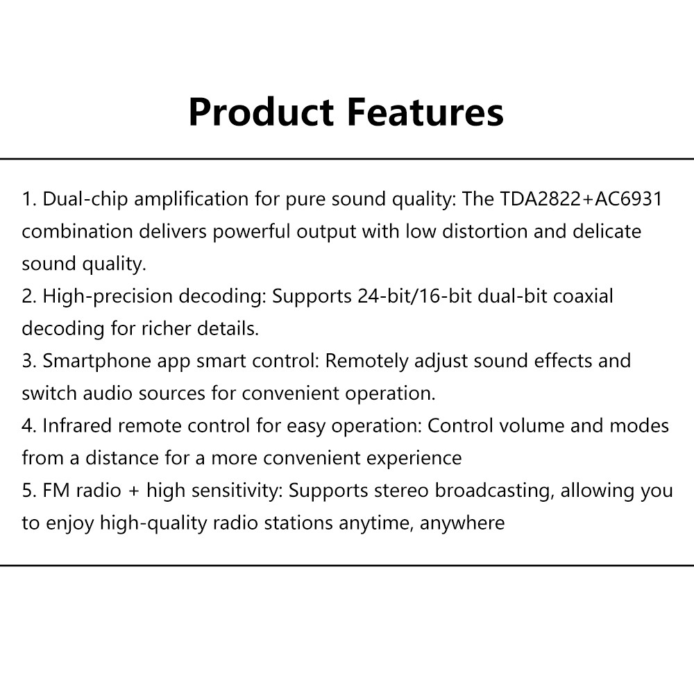 YoHi DC 5V Lossless Hi-Fi 5.3 BT Audio Receiver USB Coaxial Decoder ...