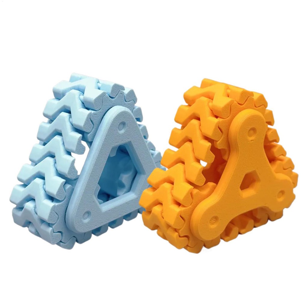 3D Printed Active Track Gear Shape Fidget Toy Novelty Rotating Stress ...