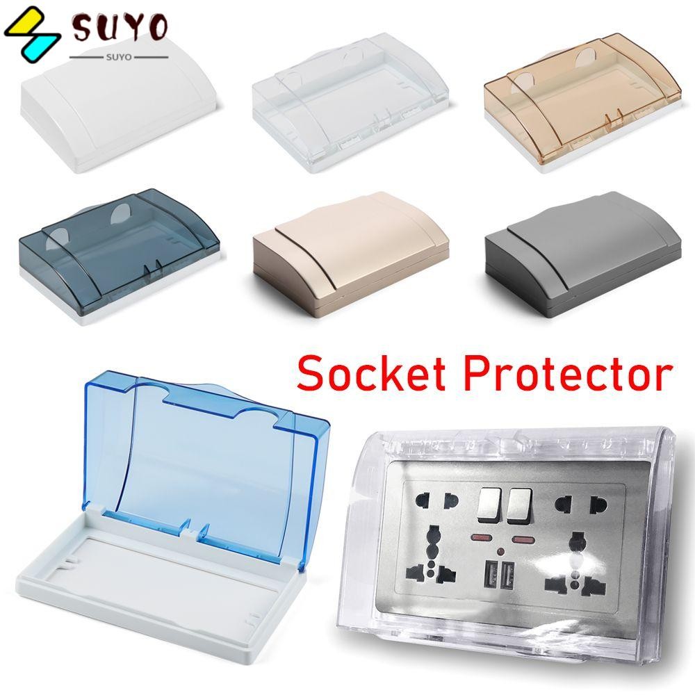 SUYO Socket Protector, Plastic Transparent Switch Protection Box, Power ...