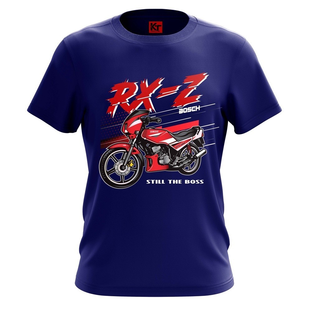 Crew T-ShirtT shirt yamaha rxz kain baju konvoi motor warna hitam ...