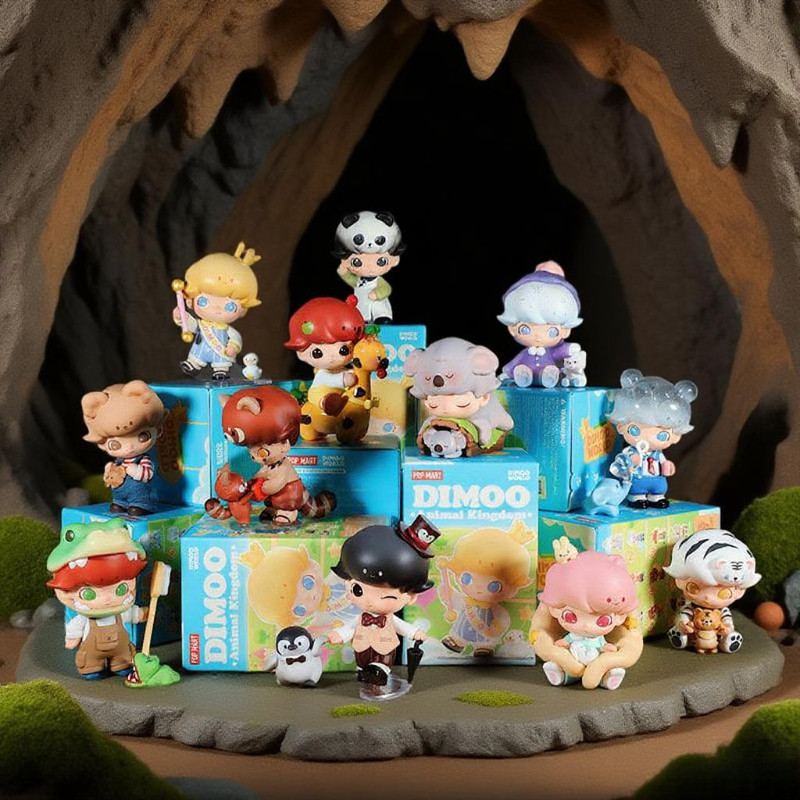 POPMART DIMOO Animal Kingdom Series Figure Toy Mystery Box Gift ...