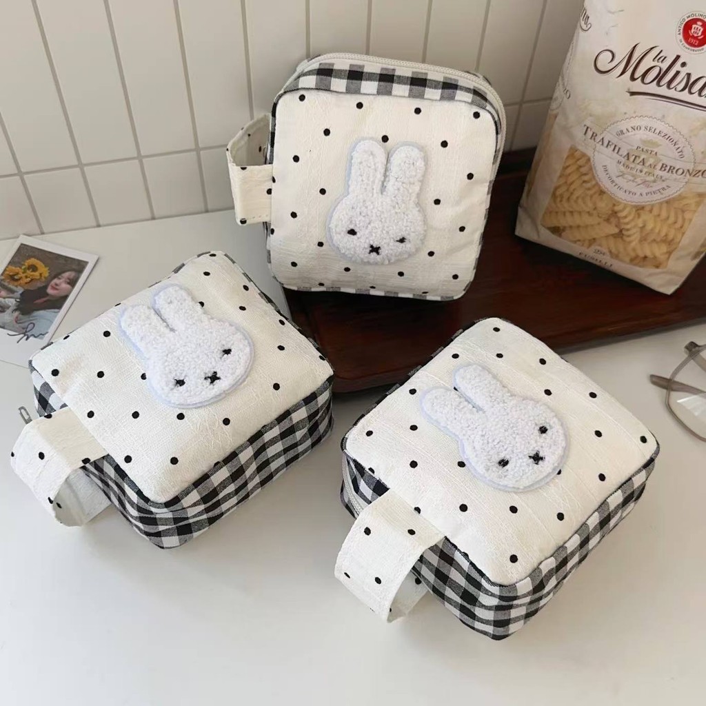 Miffy Polaroid Camera Bag - Korean Style Polka Dot Pouch (Compact ...